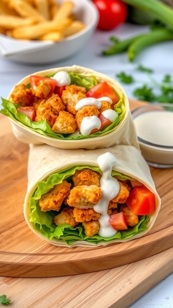 Crispy Chicken Wraps Recipe